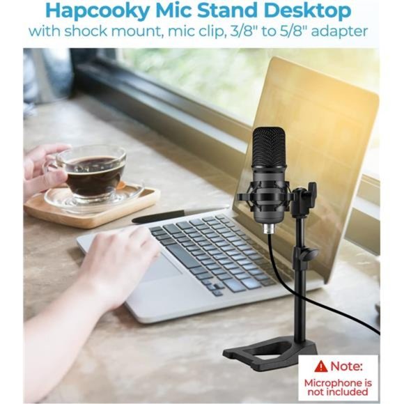 Other | Mic Stand Desk With Weighted Base Adjustable Height Table ...